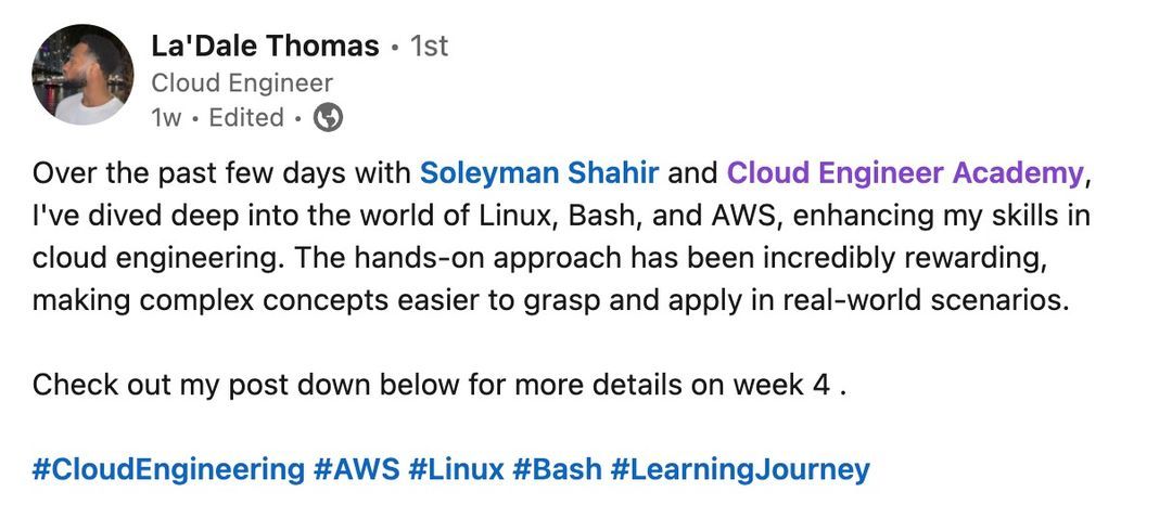 Cloud Engineer Academy Cloud Engineer Academy